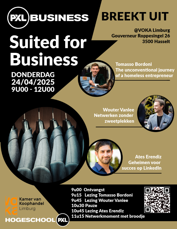 PXL-Breekt uit: Suited for Business | PXL-Business